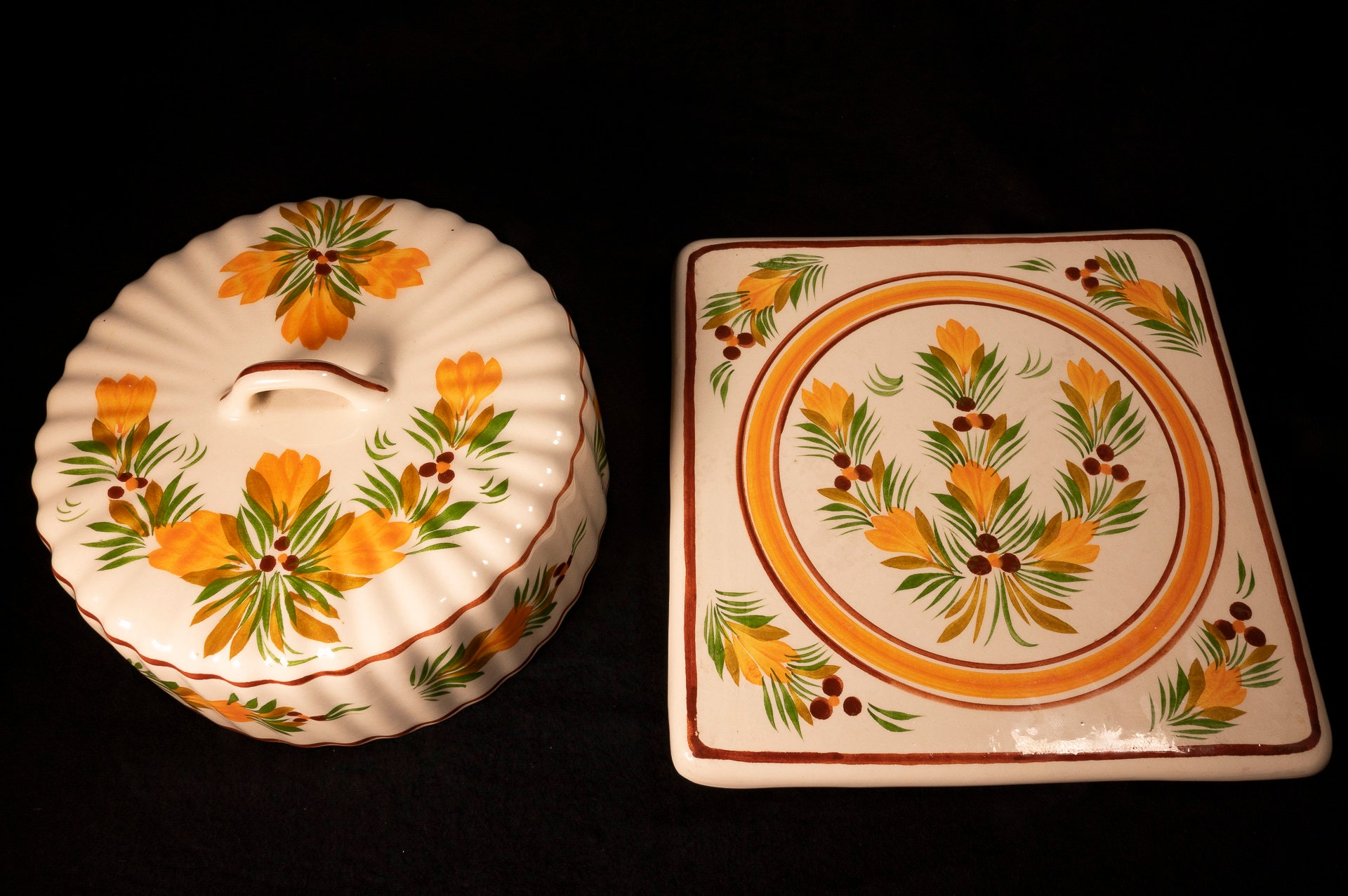 Quimpèr Ceramic Cheese Board With Dome Cheese Plate With | Etsy