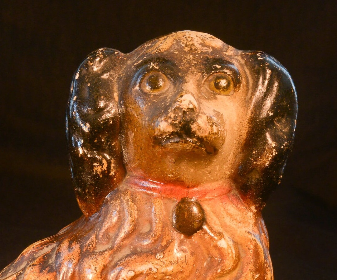 Set of Two Antique and Decorative Plaster Dog Money Boxes - Etsy