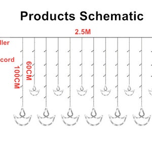 Diwali Diya Decoration String Led Curtain Hanging Lights - Etsy