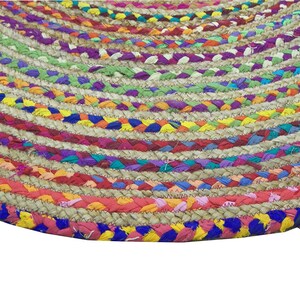 Colorful Round Rag Rug Made of Cotton for Living Room, Bedroom, Nursery ...