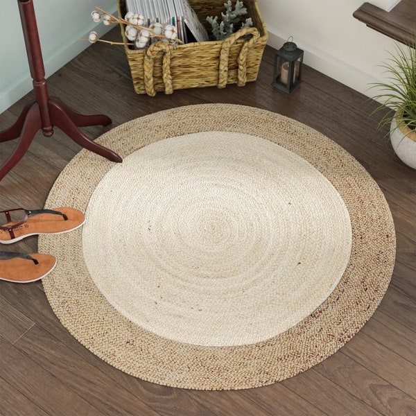 Round Jute Rug - Etsy
