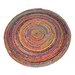 Round Rag Rug for Boho Decor , Home and Living, Cotton Jute Rug ...