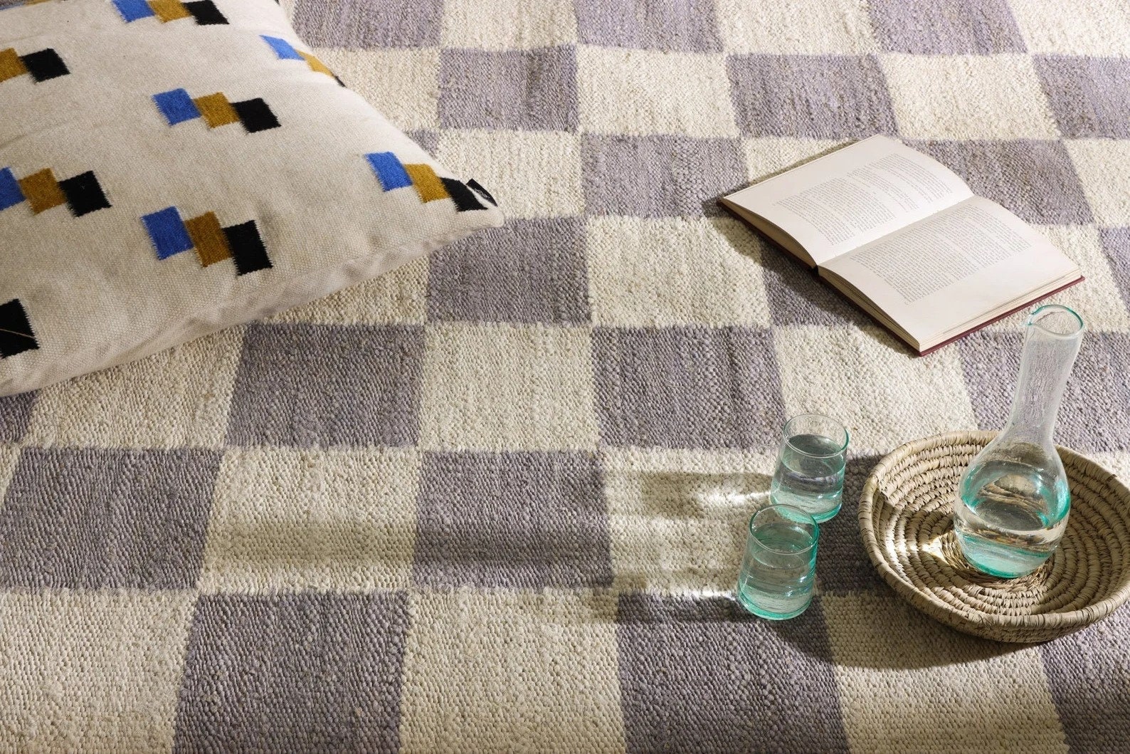 Jute Rug, Checkered Hart Revival™, 40% OFF