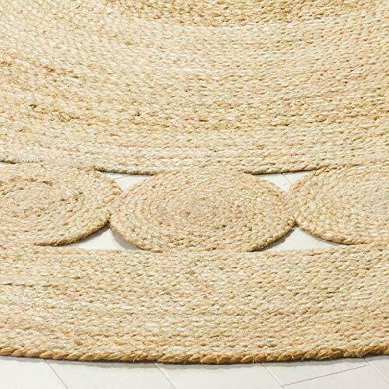 Hand Braided Round Jute Rug for Bedroom Living Room Kids - Etsy
