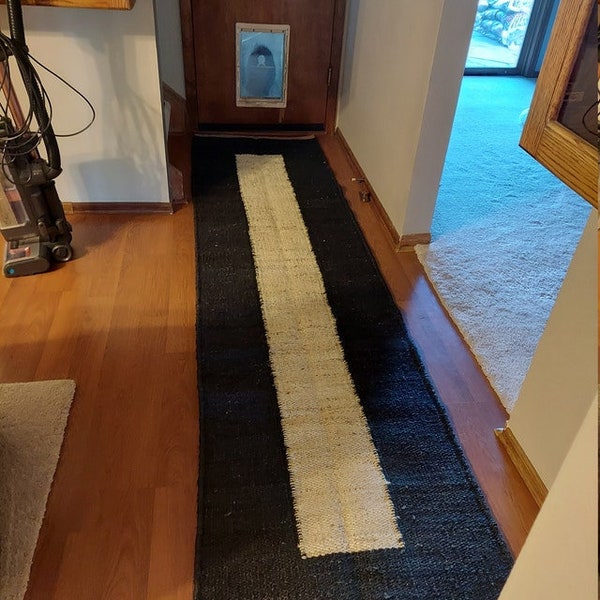 Black Jute Runner - Etsy
