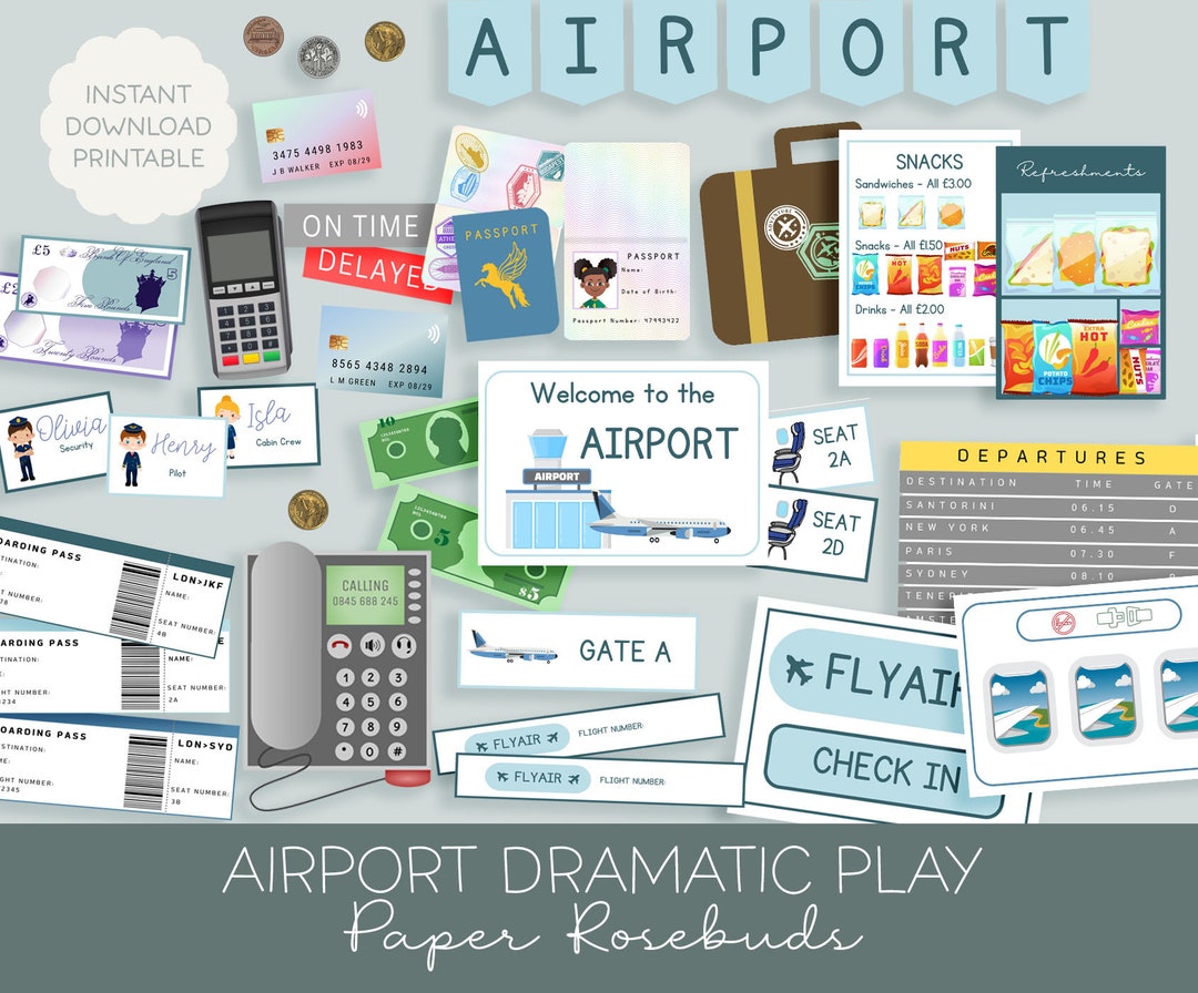 Airport Dramatic Play, Pretend Play, Classroom Dramatic Play, Home ...