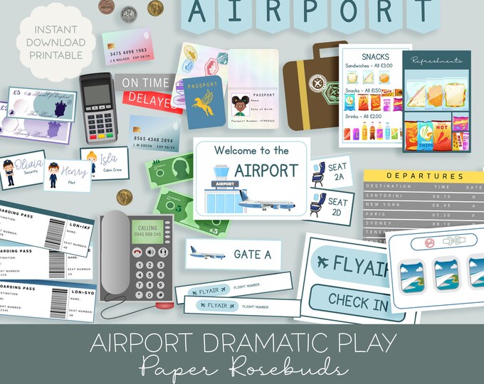 Airport Dramatic Play, Pretend Play, Classroom Dramatic Play, Home ...