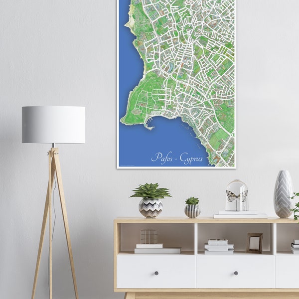 Paphos Map Print - Etsy
