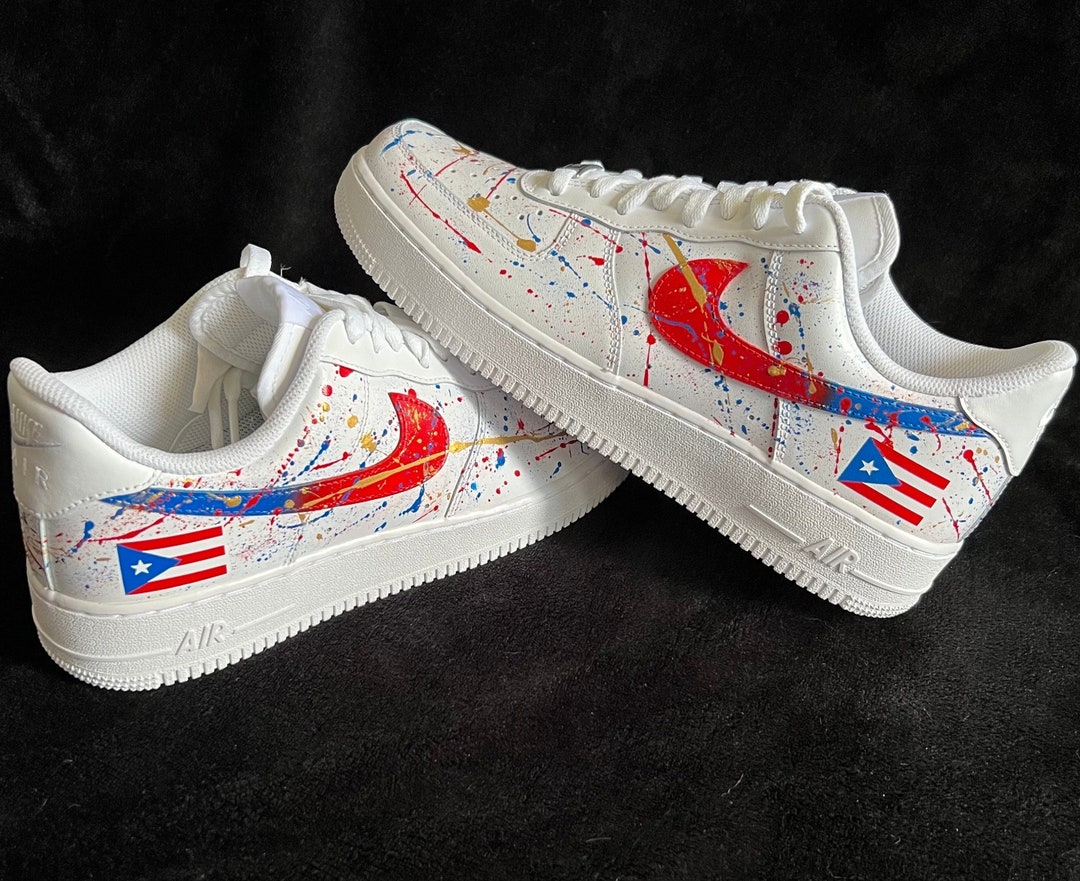 Nike Air Force 1 Puerto Rico 3 - Etsy