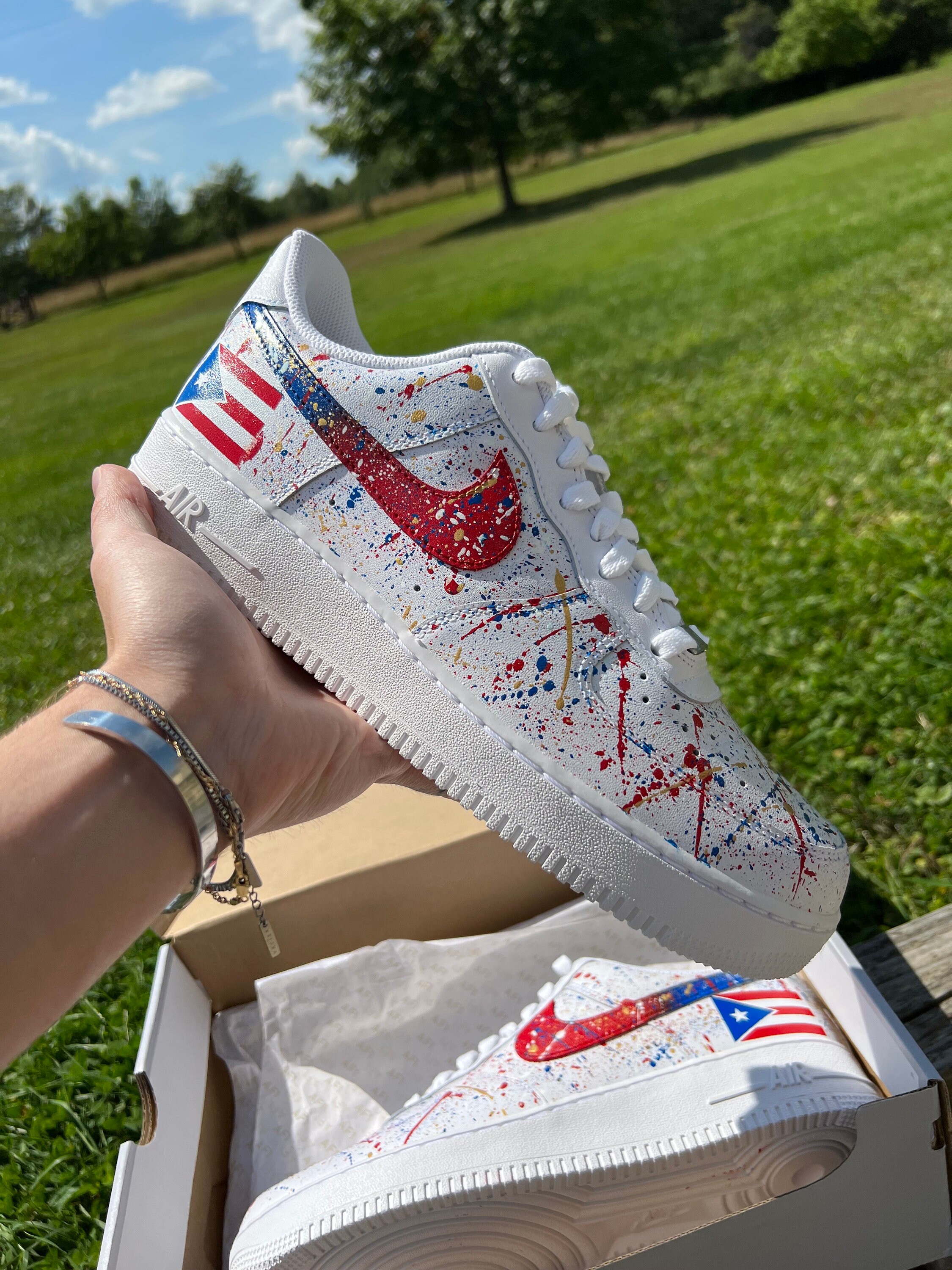 Nike Air Force 1 Puerto Rico #3 - Etsy