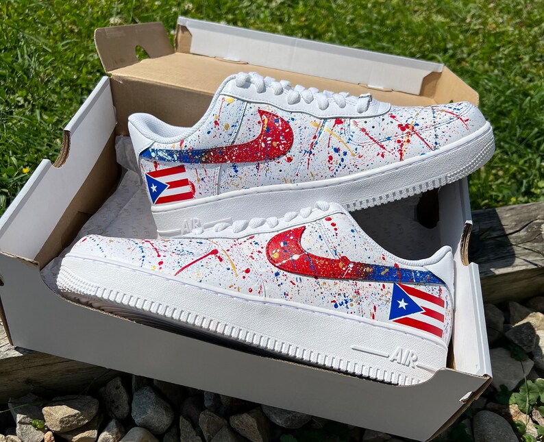 Nike Air Force 1 Puerto Rico 3 - Etsy