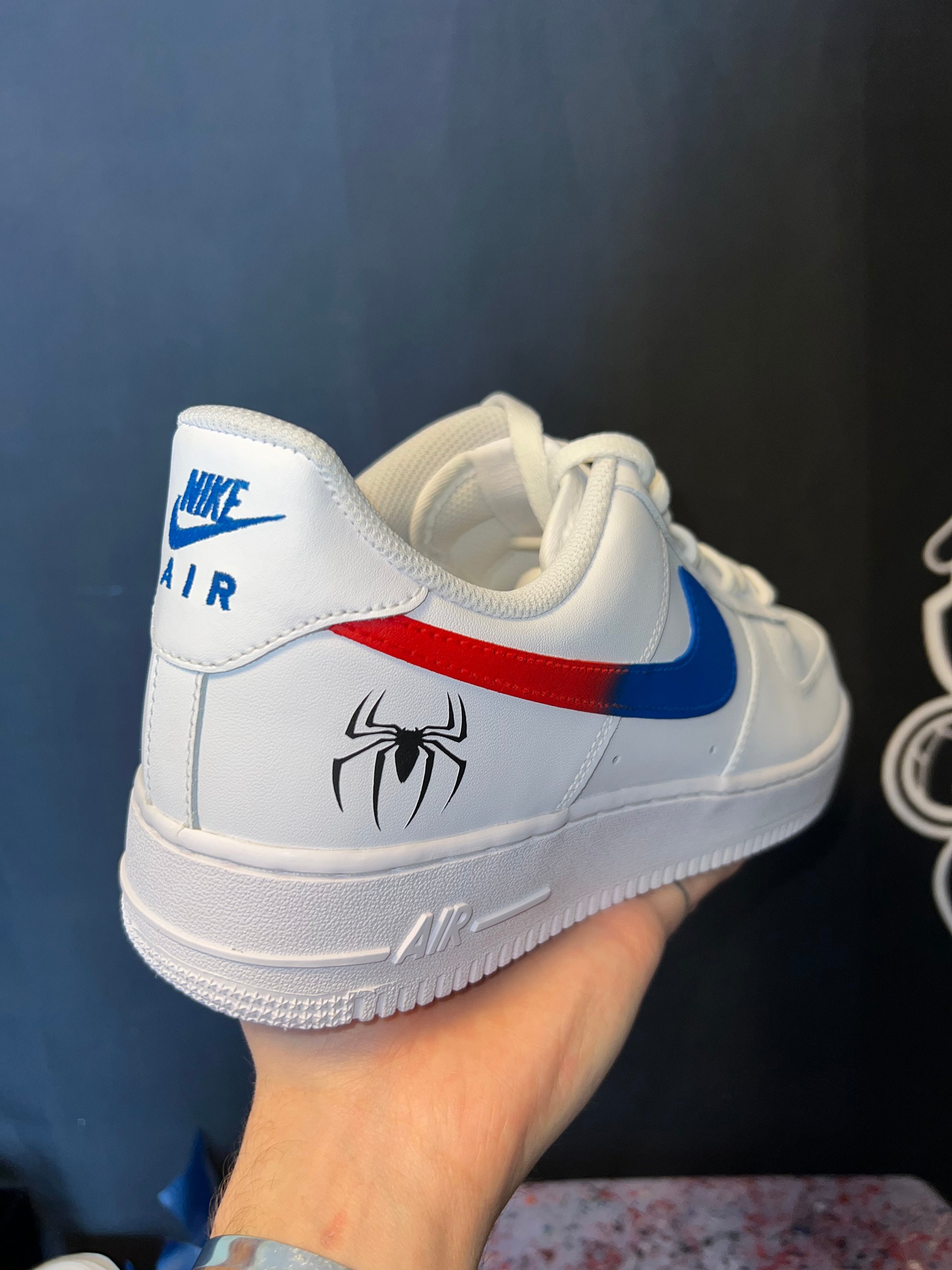 Nike Air Force 1 Spider Man - Etsy