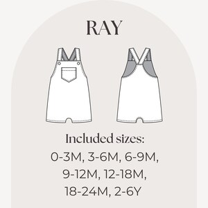 Easy Overalls PDF Sewing Pattern, Sewing Pattern for Boys Overalls ...