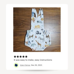 Baby Overalls PDF Sewing Pattern, Sewing Pattern for Boys Romper ...
