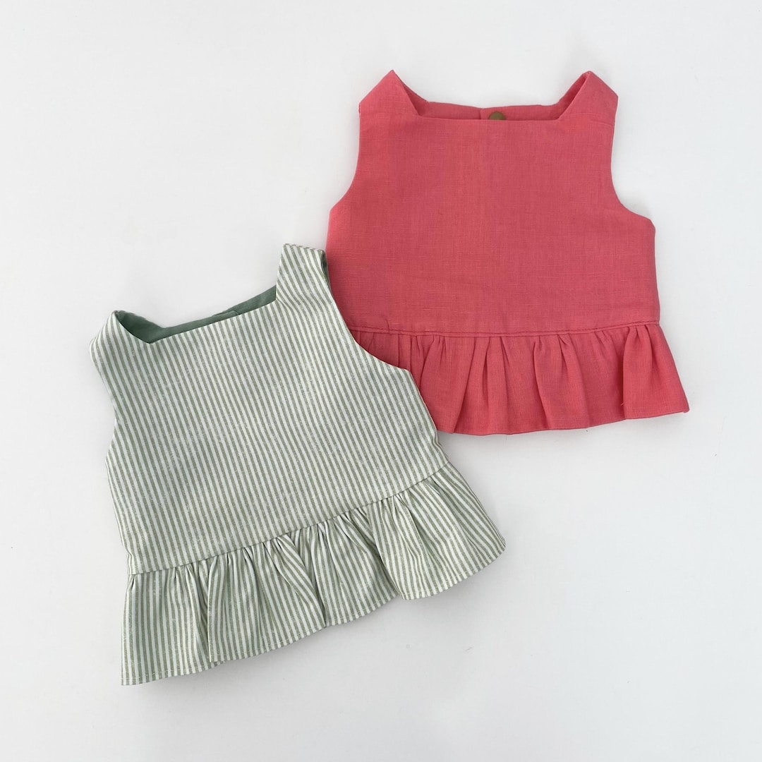 Baby Top PDF Sewing Pattern for Girls, Beginner Friendly Toddler & Girl ...