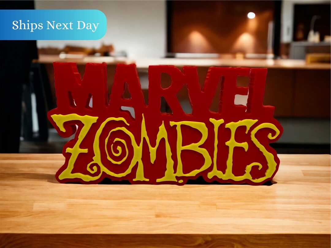Marvel Zombies 3D Printed Sign the Perfect Spooky Decor for True Fans ...
