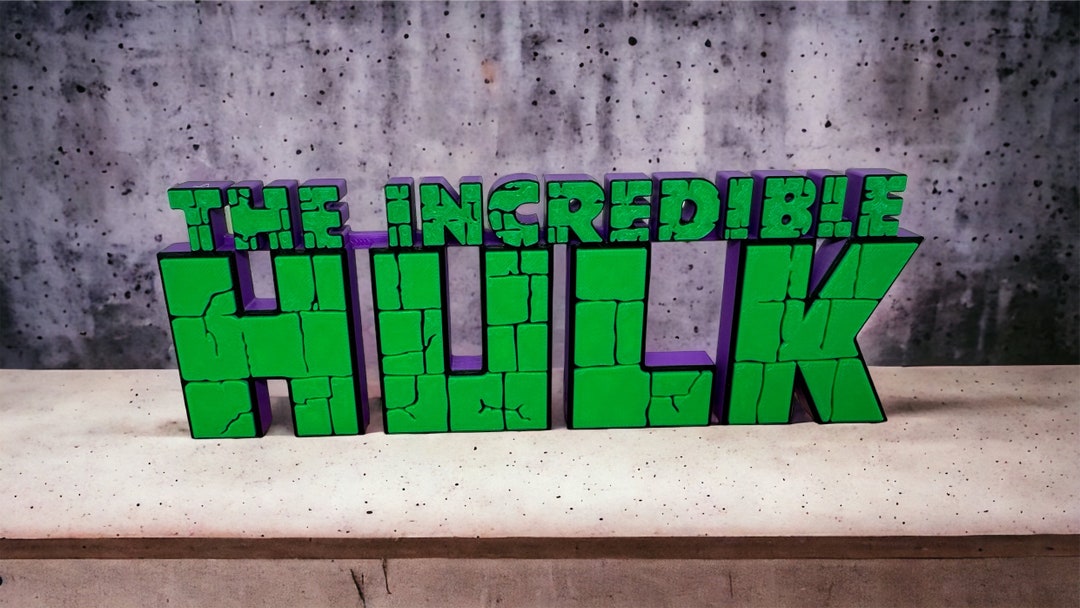 Marvel Silver Age the Incredible Hulk 3D Printed Sign - Smash Your ...