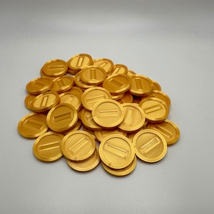 Replica / Mario Gold Coin - Double Sided - Etsy