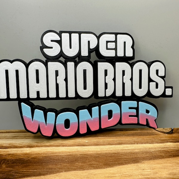 Mario 3d Printed Sign - Etsy