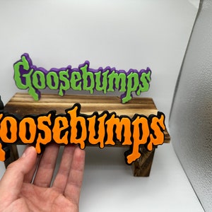 Spooky Goosebumps 3D Printed Sign - Choose Your Color! - Etsy