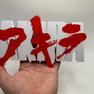 3D Printed Akira Sign - Iconic Neon Anime Decor - Etsy