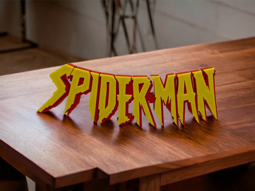 3D Printed Spiderman Sign - Embrace Your Friendly Neighborhood Decor ...