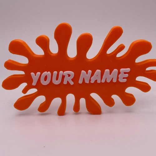 Customized Nick Splat / Sign / Shelf Display / Décor / Game - Etsy