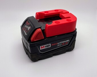 Milwaukee M18 Battery Holder 3D Printed Wall Mount Battery - Etsy