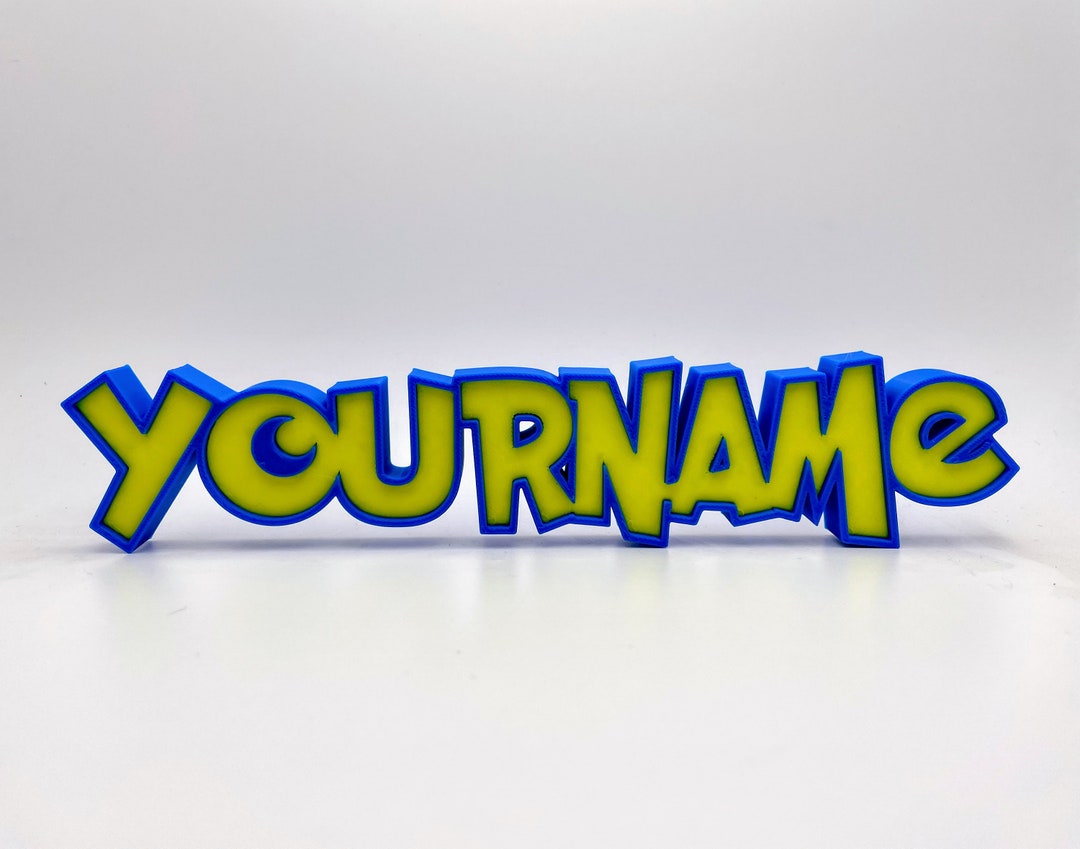 Custom Pokemon Logo / Sign / Shelf Display / Décor / Game Room - Etsy