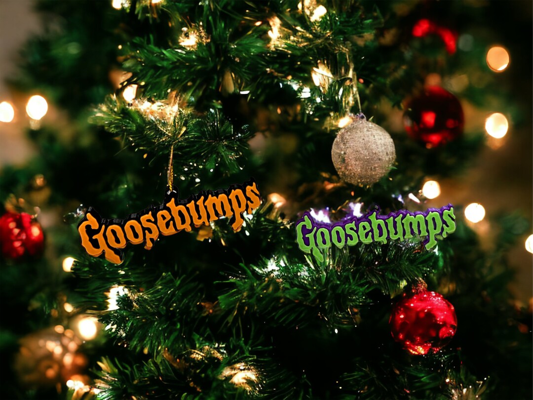 Spooky Goosebumps Christmas Tree Ornament Choose Your Color - Etsy