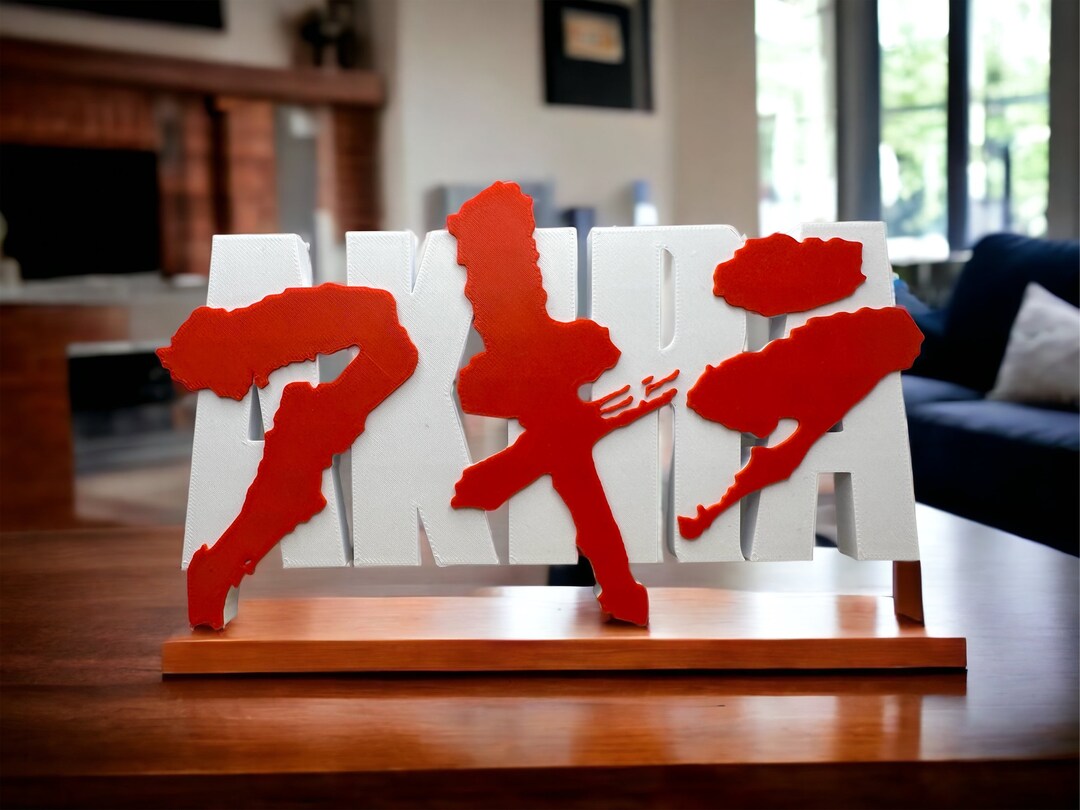 3D Printed Akira Sign Iconic Neon Anime Decor - Etsy