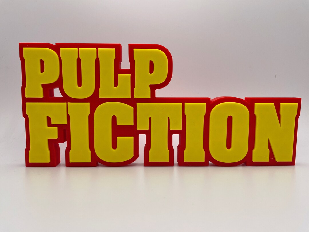 Pulp Fiction Sign / Tarantino Shelf Display / Wall Decor - Etsy