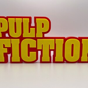 Pulp Fiction Sign / Tarantino Shelf Display / Wall Decor - Etsy