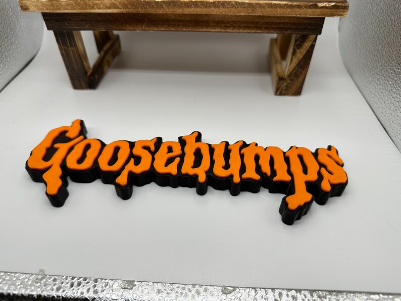 Spooky Goosebumps 3D Printed Sign - Choose Your Color! - Etsy