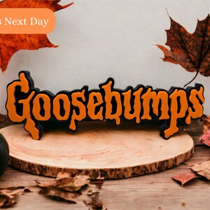 Spooky Goosebumps 3D Printed Sign Choose Your Color - Etsy