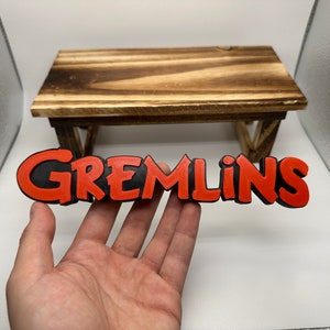 Adorable 3D Printed Gremlins Sign - Perfect Decor for Movie Fans! - Etsy