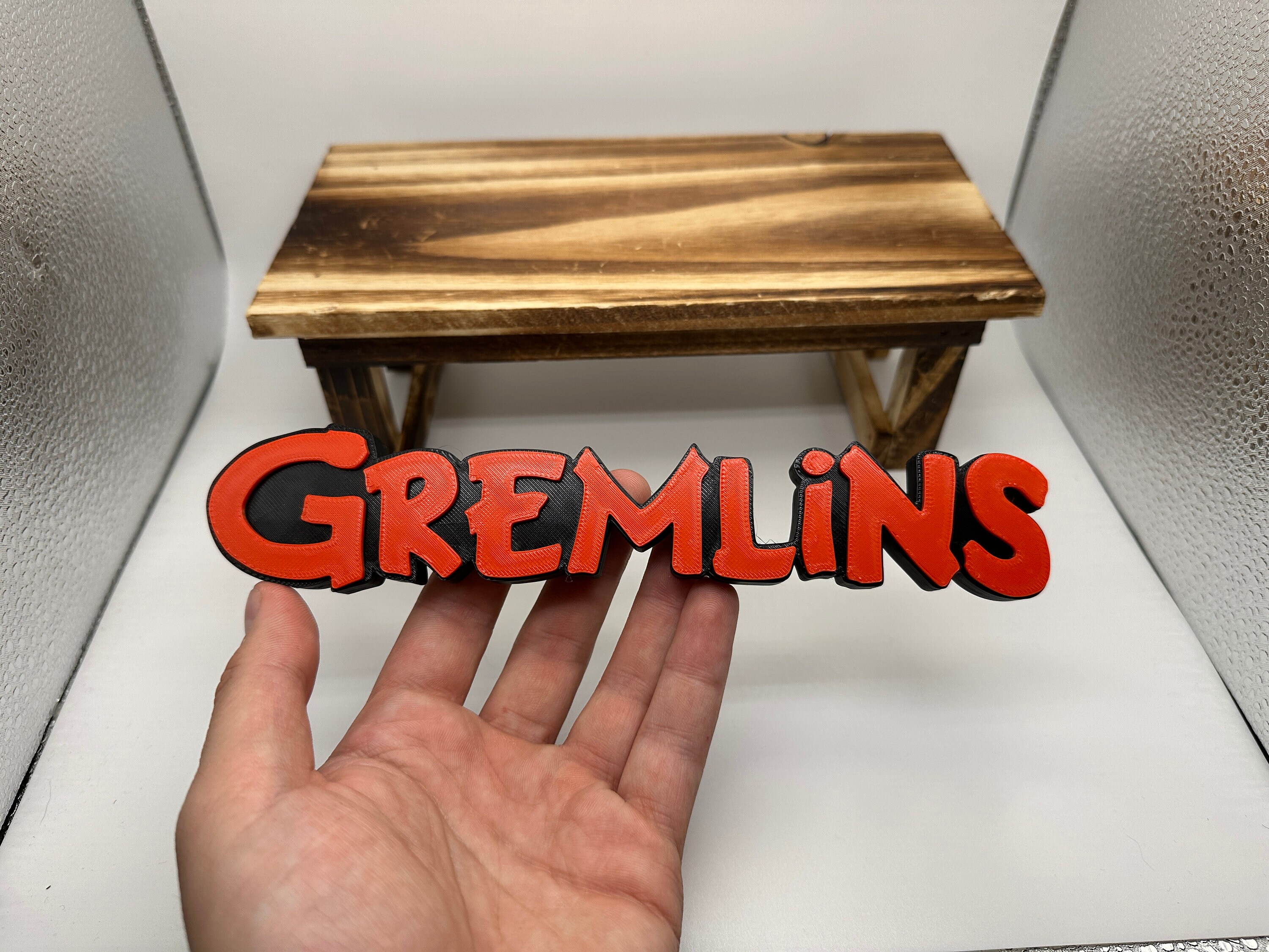 Adorable 3D Printed Gremlins Sign - Perfect Decor for Movie Fans! - Etsy