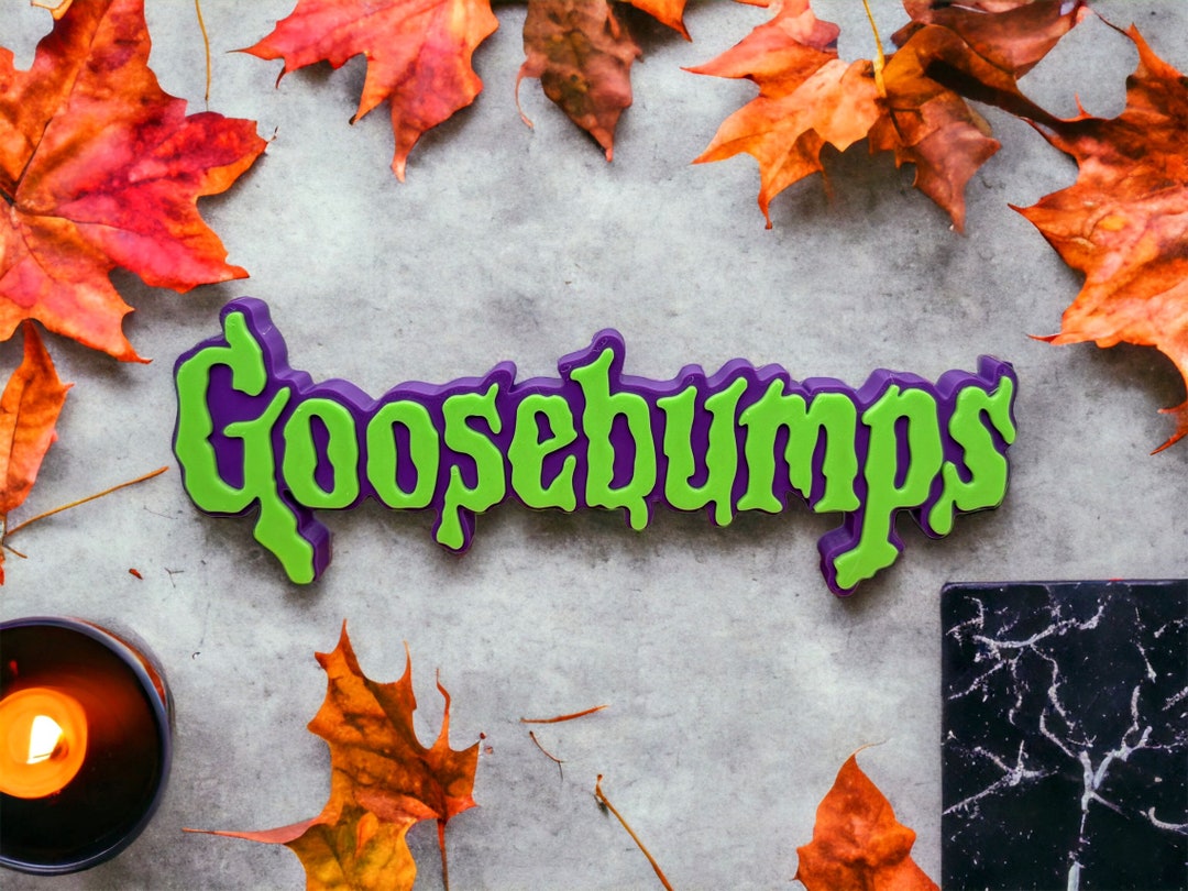 Spooky Goosebumps 3D Printed Sign - Choose Your Color! - Etsy