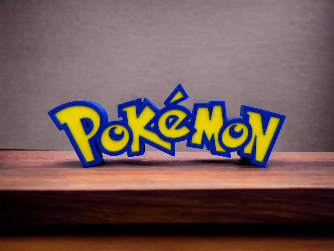 Pokemon Logo / Sign / Shelf Display / Décor / Game Room - Etsy