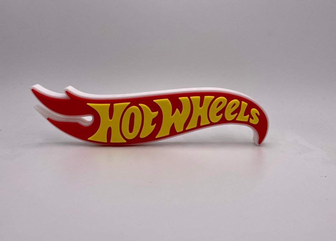 Hot Wheels Sign / Logo / Sign / Shelf Display / Decor / Man Cave / Kids ...