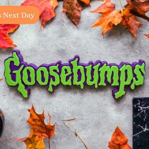 Spooky Goosebumps 3D Printed Sign Choose Your Color - Etsy