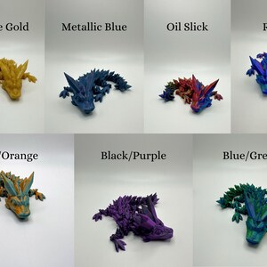 3D Printed Articulated Crystal Dragon - 3D Printed, Desk Toy, Dragon ...