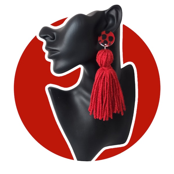 Tassel Earrings - Etsy