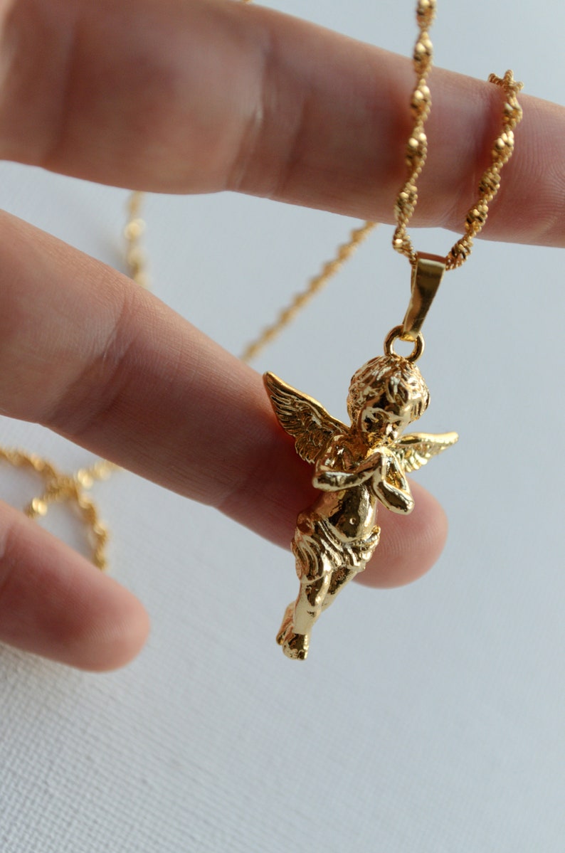Angel Charm Cherub Charm Baby Angel Pendant Cherubim - Etsy