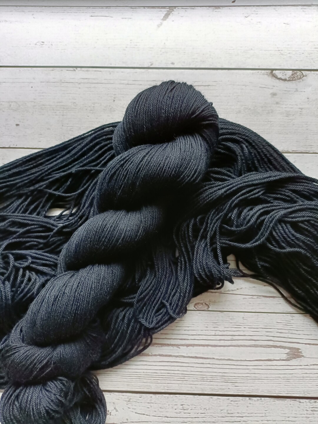 SILENCE Hand Dyed Yarn 4ply / DK / Aran / Chunky, Merino Cashmere Nylon ...