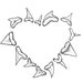 SHARK TEETH Art Print - Shark Tooth Print Heart Shape - Marine Biology ...