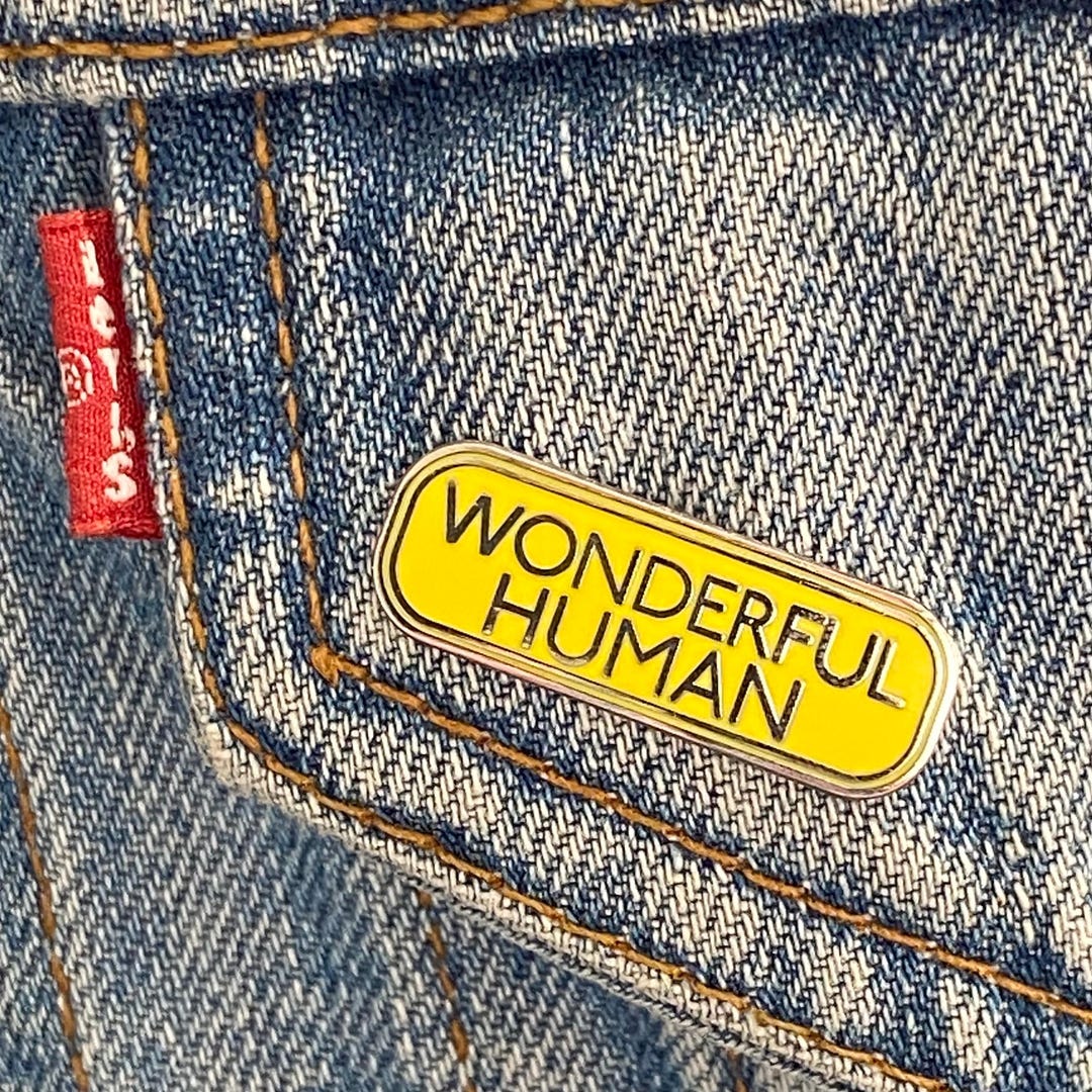 I Am A Wonderful Human Enamel Pin, Badge, Brooch | Gift for Mum ...