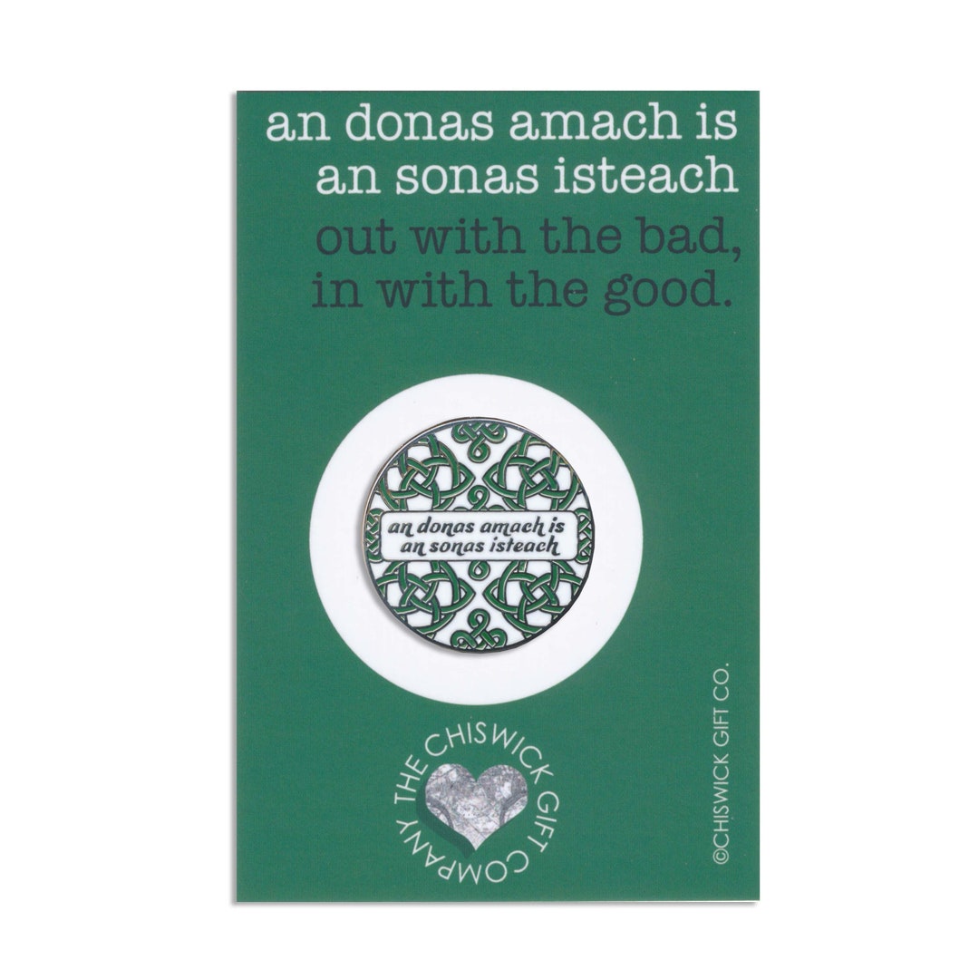 Irish Enamel Pin Badge: Celtic Knot Inspirational Gift - Etsy