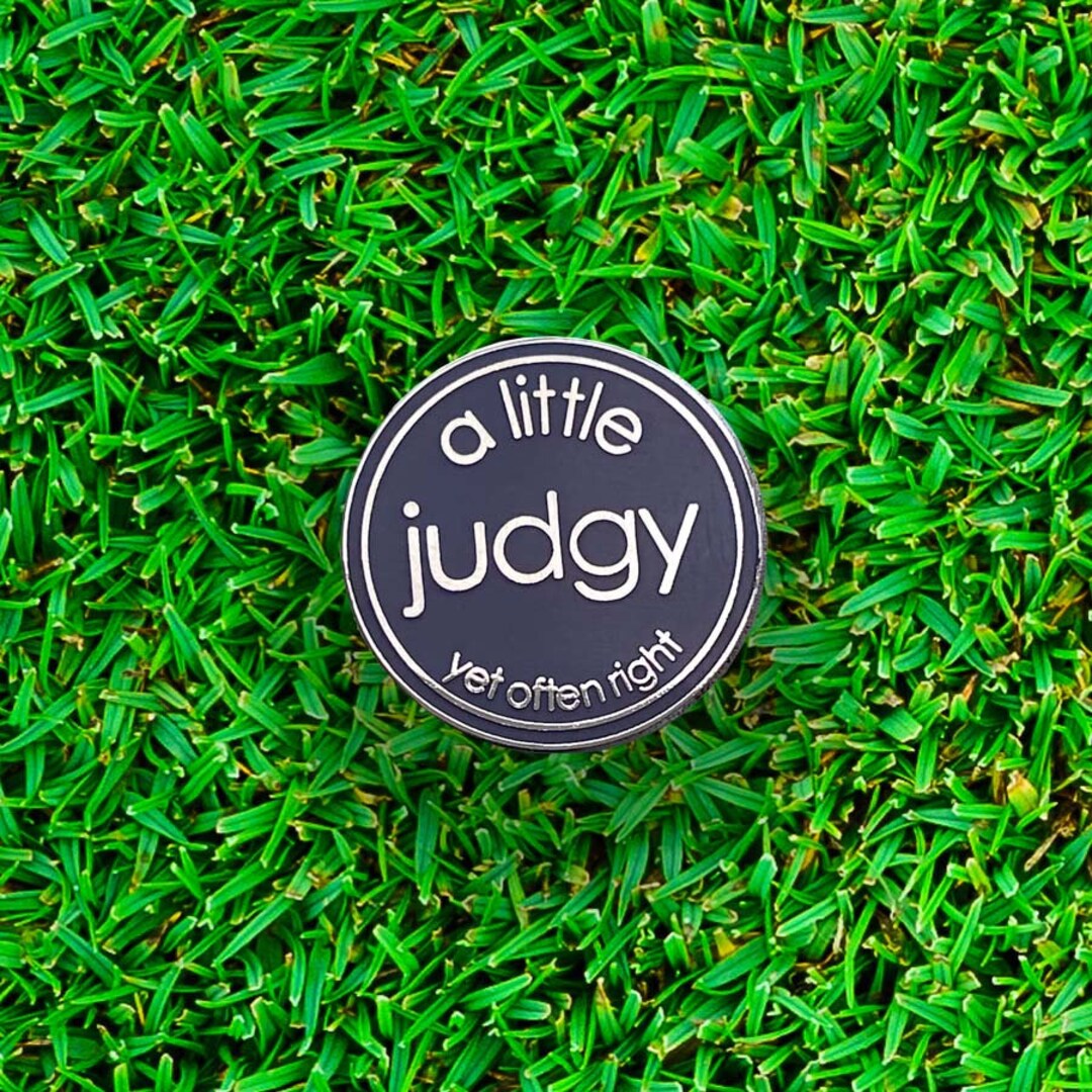 Funny Golf Ball Marker: Judgy Friend Gift, Enamel Pocket Token - Etsy