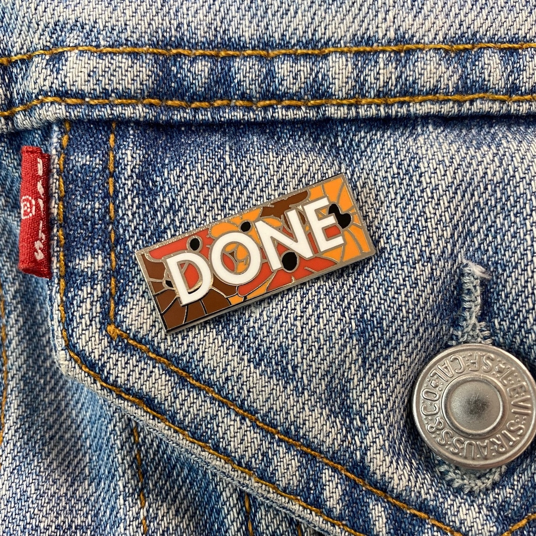 Angry Flowers Done Pin | Divorce Gift for Friend | Flowery Pin With ...